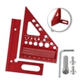 Aluminum Alloy Woodworking Miter Triangular Ruler Metric Square ...