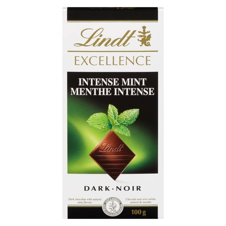 Lindt EXCELLENCE Intense Mint Dark Chocolate Bar, 100 Grams | Walmart ...