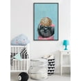 Hipster Sloth Floater Framed Painting Print on Canvas - Walmart.com