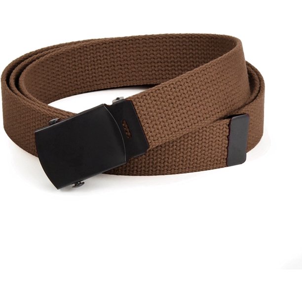 Hold’em Military Webbing Black Slider Buckle Belts for Male Adult ...