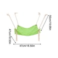 Cat Hammock Bed, Pet Hammock, 24X20 In, Linen Fabric, Green Fabric ...