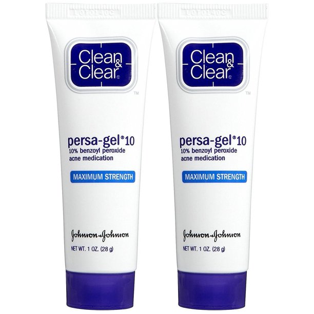 Clean & Clear Persa Gel 10 Acne Treatment Maximum Strength 1 oz ...