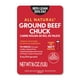 80% Lean / 20% Fat Ground Beef Chuck, 1 lb Tray, Fresh, All Natural* - Walmart Business Supplies