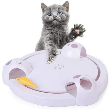 Cat Scratch Mouse Game Automatic Turntable 3 x Batteries Battery ...