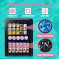 WANAI 95 Can Mini Fridge Glass Door 2.8 Cu.ft Beverage Cooler ...