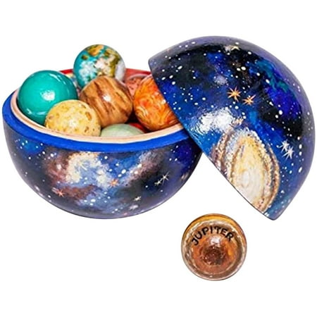 yayagoli Wooden Solar System Ball Universe Learning Game Toy for Kids ...