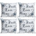 Blue Texas Star Pillow Covers Set of 4, Vintage Berry Faith Love Home ...