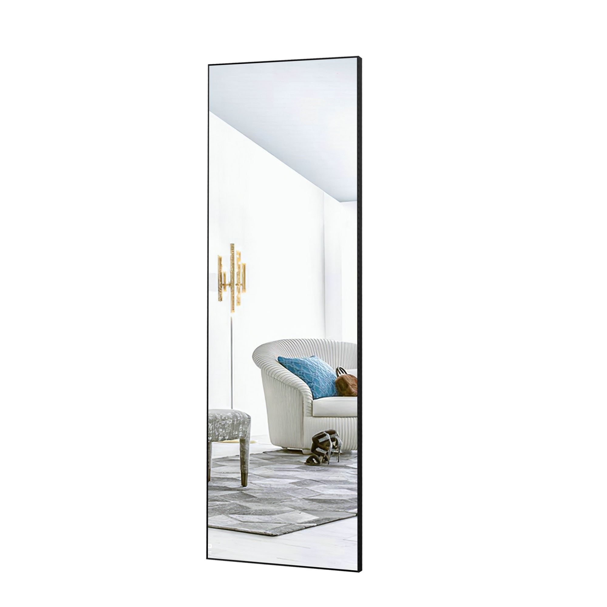 NeuType 17 in x 62 in Black Modern Full Length Mirror - Walmart.com