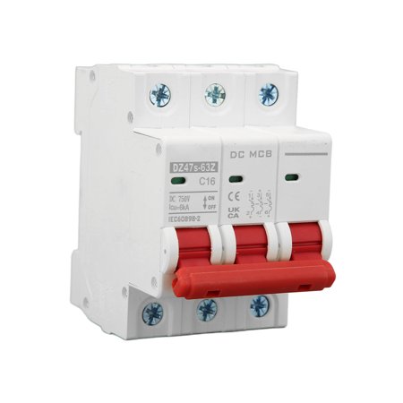 DC Circuit Breaker, 3P 35mm Installation Overload Protection Switch ...