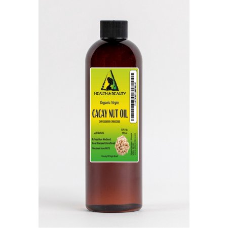 Cacay nut oil unrefined organic carrier cold pressed by h&b oils center ...