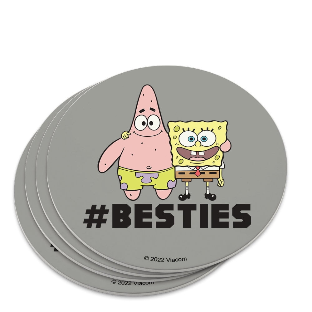 SpongeBob Besties Novelty Coaster Set - Walmart.com