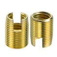 M14 M18x24mm Threaded Inserts 45# Carbon Steel Zinc Plating Gold 5 Pack ...