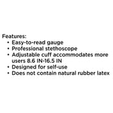 Equate Manual Blood Pressure Cuff, Professional Aneroid ...