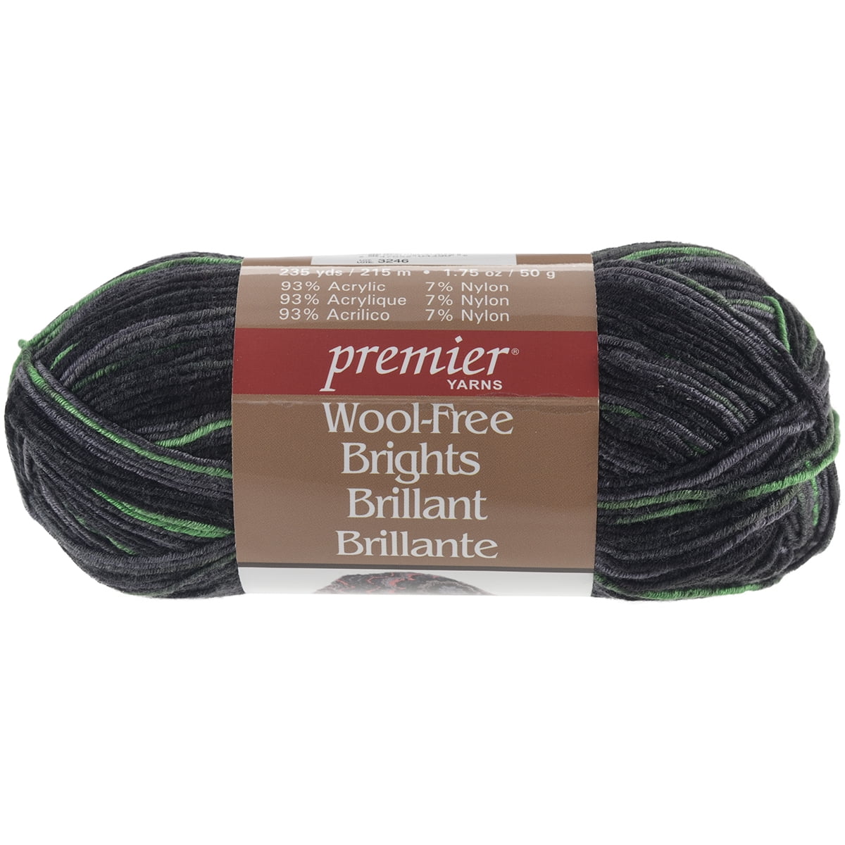 Wool Free Brights Yarn-Neon Green - Walmart.com