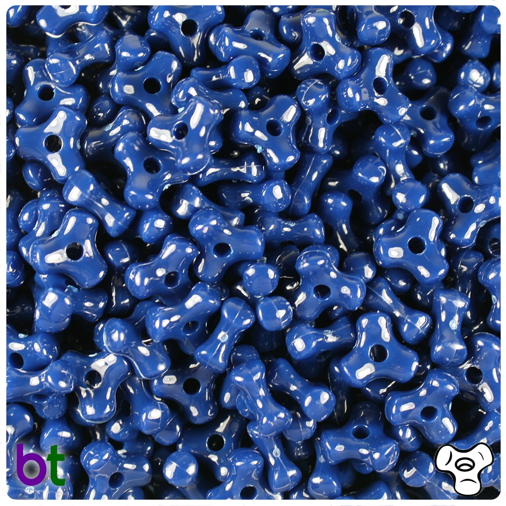 BeadTin Navy Blue Opaque 11mm TriBead Craft Beads (500pcs) - Walmart.com