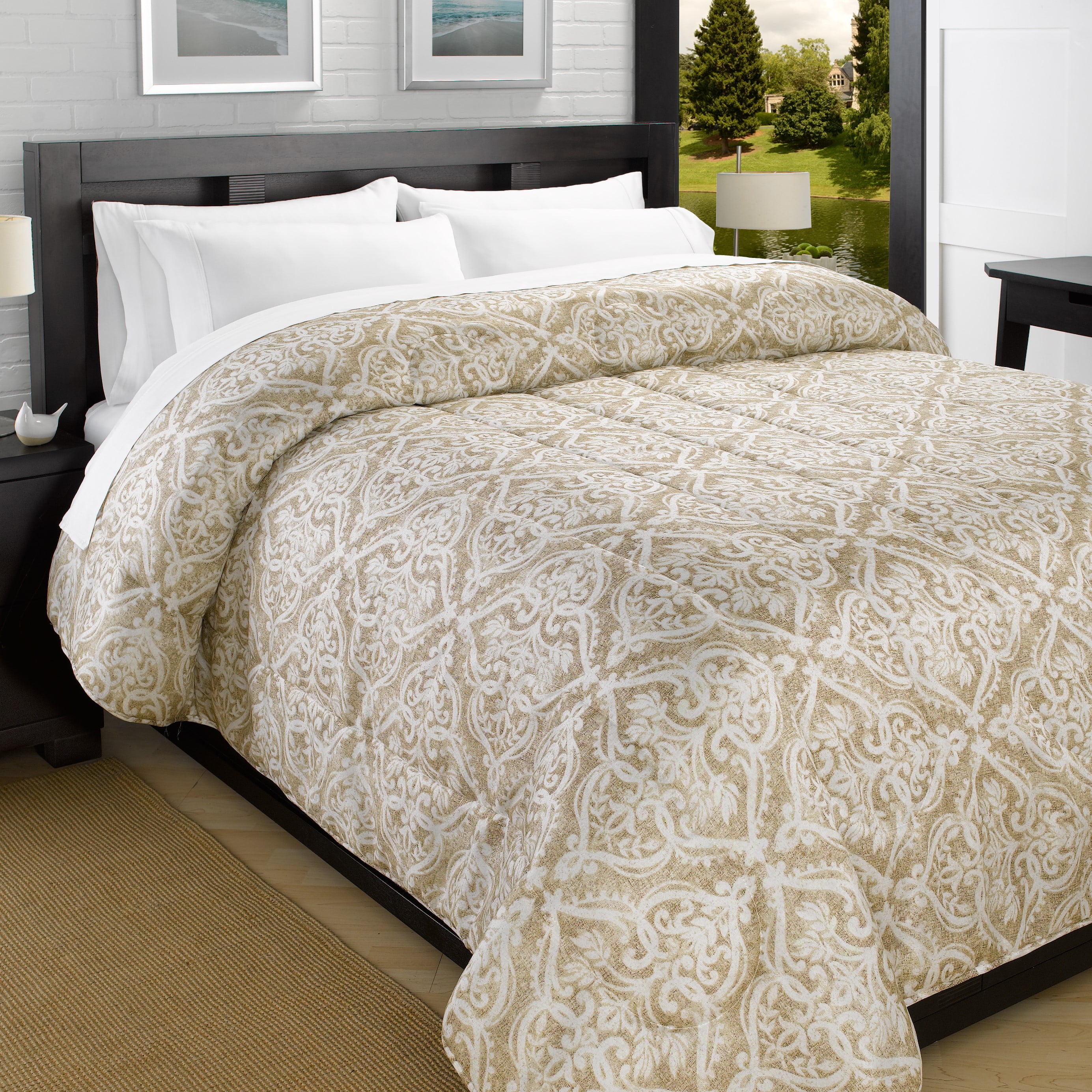 Printed Down-Alt Ultra Lightweight Comforter - Walmart.com