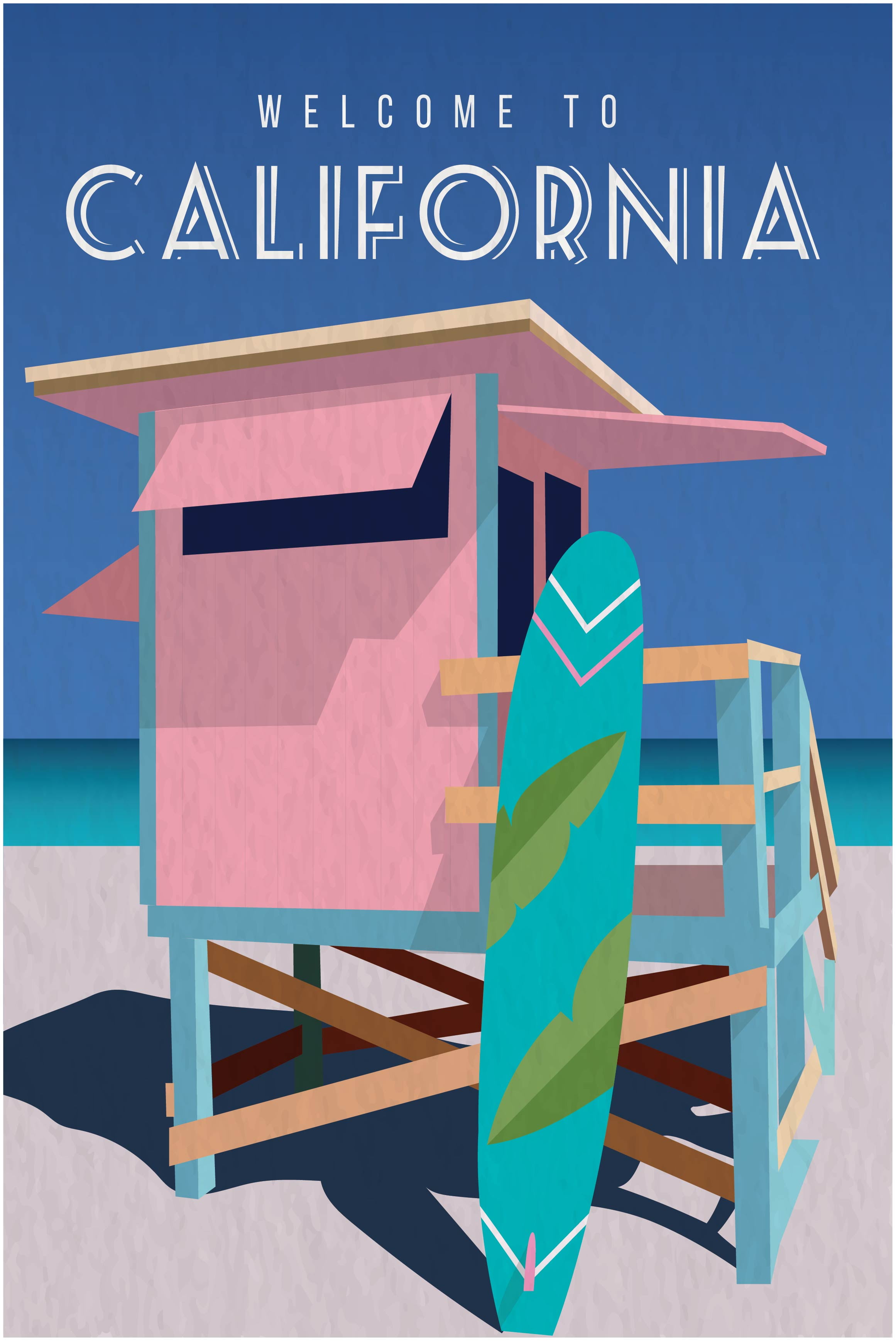 EzPosterPrints - Retro World Famous City Posters - Decorative, Vintage ...