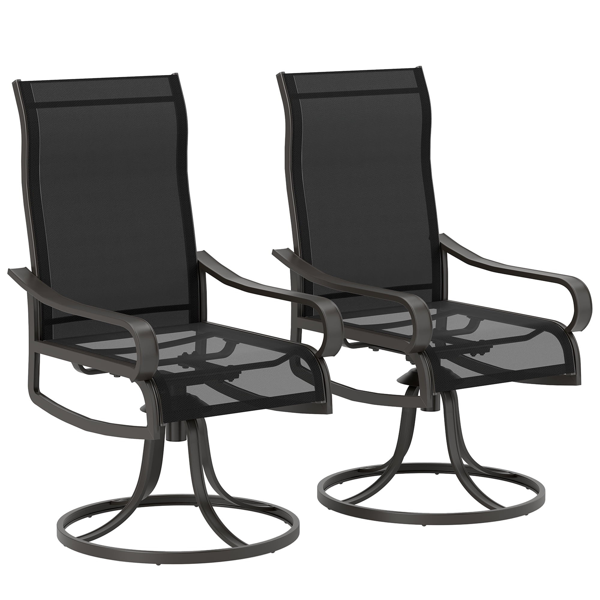 Click here for Outsunny Patio Swivel Chairs W/ Mesh Fabric Seat R... prices