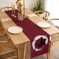 Circle Oil Word Cotton Linen Table Runner Japanese Circle Oil Word Red ...
