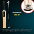 Bratla Bulls Kashmir Willow Cricket Bat Adult Scoop Design - Walmart.com