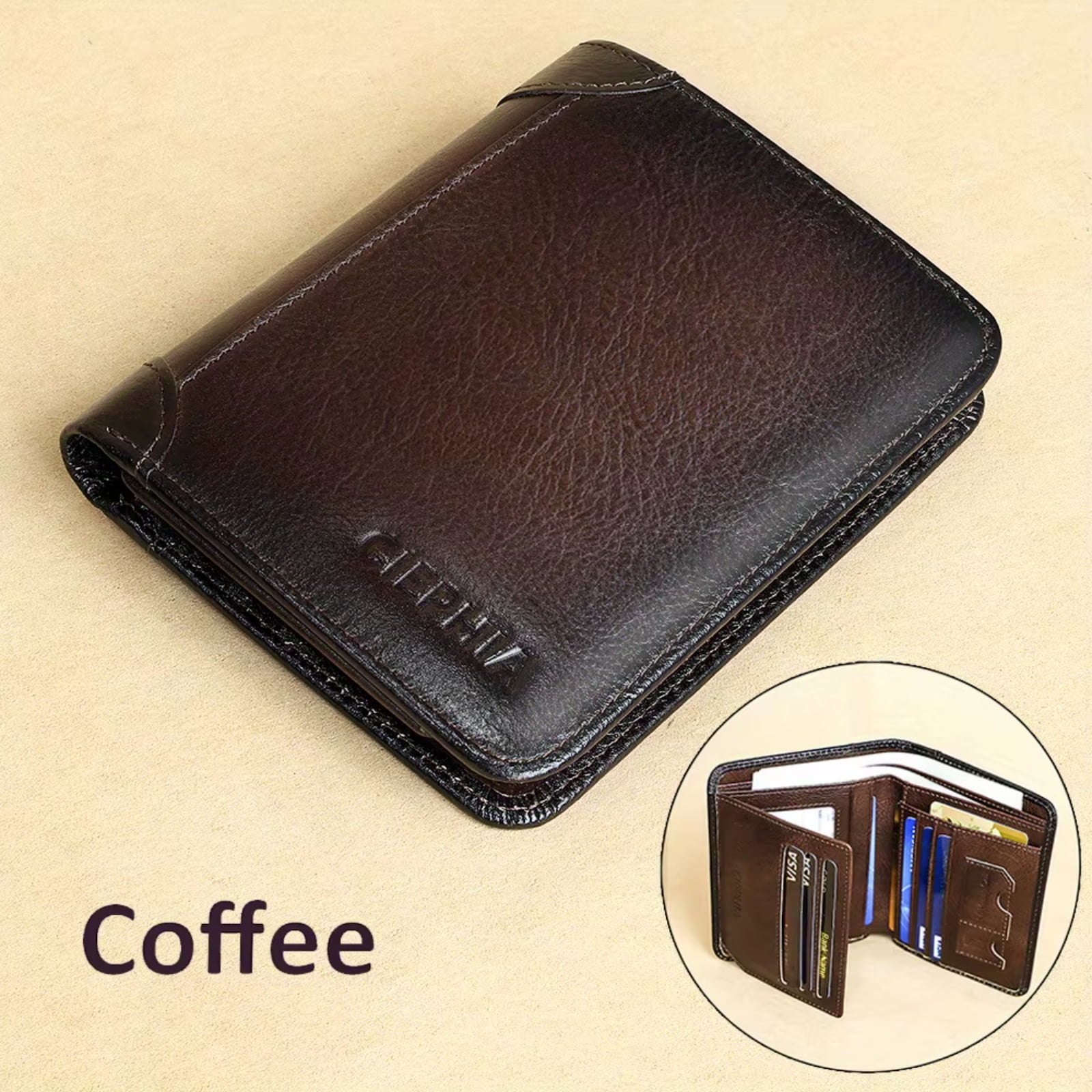 Click here for Unbranded Slim Rfid Blocking Tri-Fold Wallet For M... prices