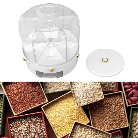 Rice Dispenser Food Storage Container Bulk Rice Organizer Box ...