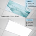 Fluorescent Light Covers for Ceiling Lights Classroom, Teal Silver ...