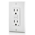 Leviton GFCI Outlet SmartlockPro GFNT1-W - 15 Amp Self-Test LED - 2 ...