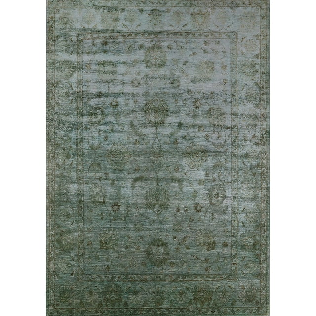 Ahgly Company Indoor Rectangle Mid-Century Modern Dark Olive Green ...