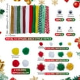 800Pcs Pipe Cleaners Craft Set Chenille Stems Crafts Kit with 480Pcs ...