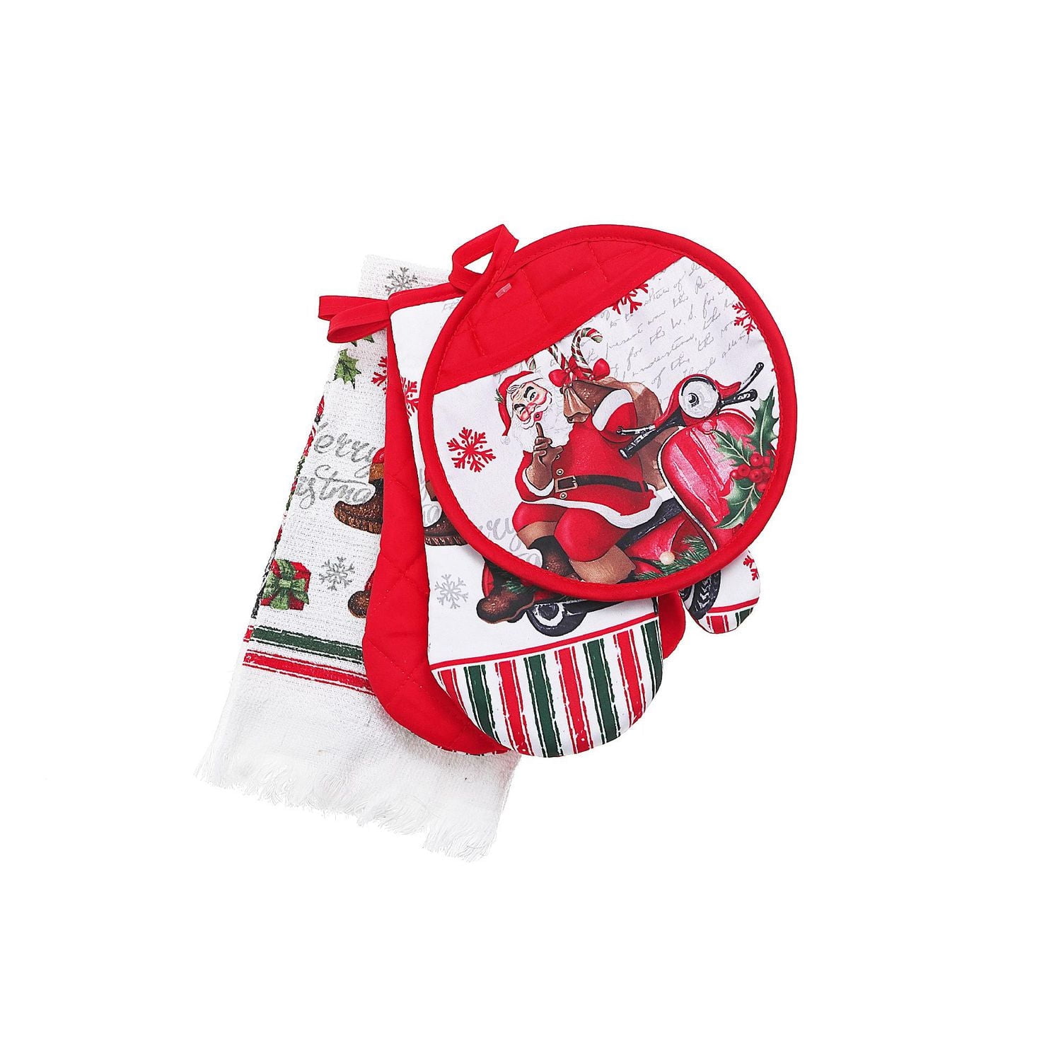 4 Pc Kitchen Set (Santa On Scooter) - Set of 2 - Walmart.ca