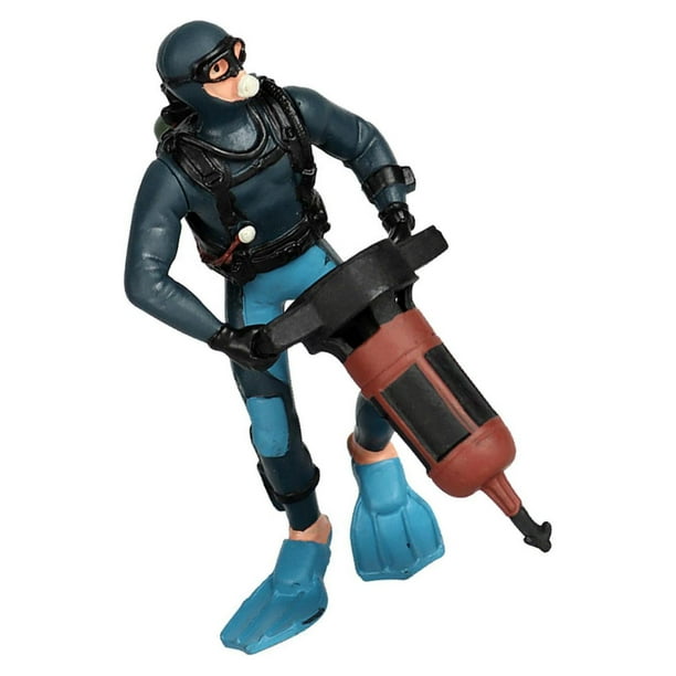 mmirethe Miniature Diver Figure Model Adventure Accessories Fish Decor ...