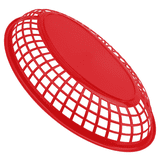 SEUNMUK 50 Pack Red Plastic Serving Baskets (8.9x5.5 Inch) with 100 ...