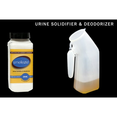 SMELLEZE Urine Solidifier & Odor Remover: 50 lb. Bedpan, Portable ...