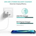 2 Pack 20W PD USB C Wall Fast Charger and 2bagelPack 6FT Type C to ...