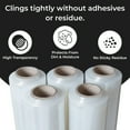 BESTONE Stretch Wrap Stretch Film Roll Heavy Duty Plastic 1000ft Shrink ...