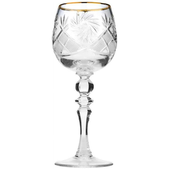 Gold Rimmed Crystal Stemware