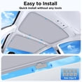 2026 Upgraded for Tesla Model 3 Accessories Sunshade Roof [No Sag, Ice ...