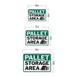 Classic Framed Plus Pallet Storage Area Wall or Door Sign | Workplace ...