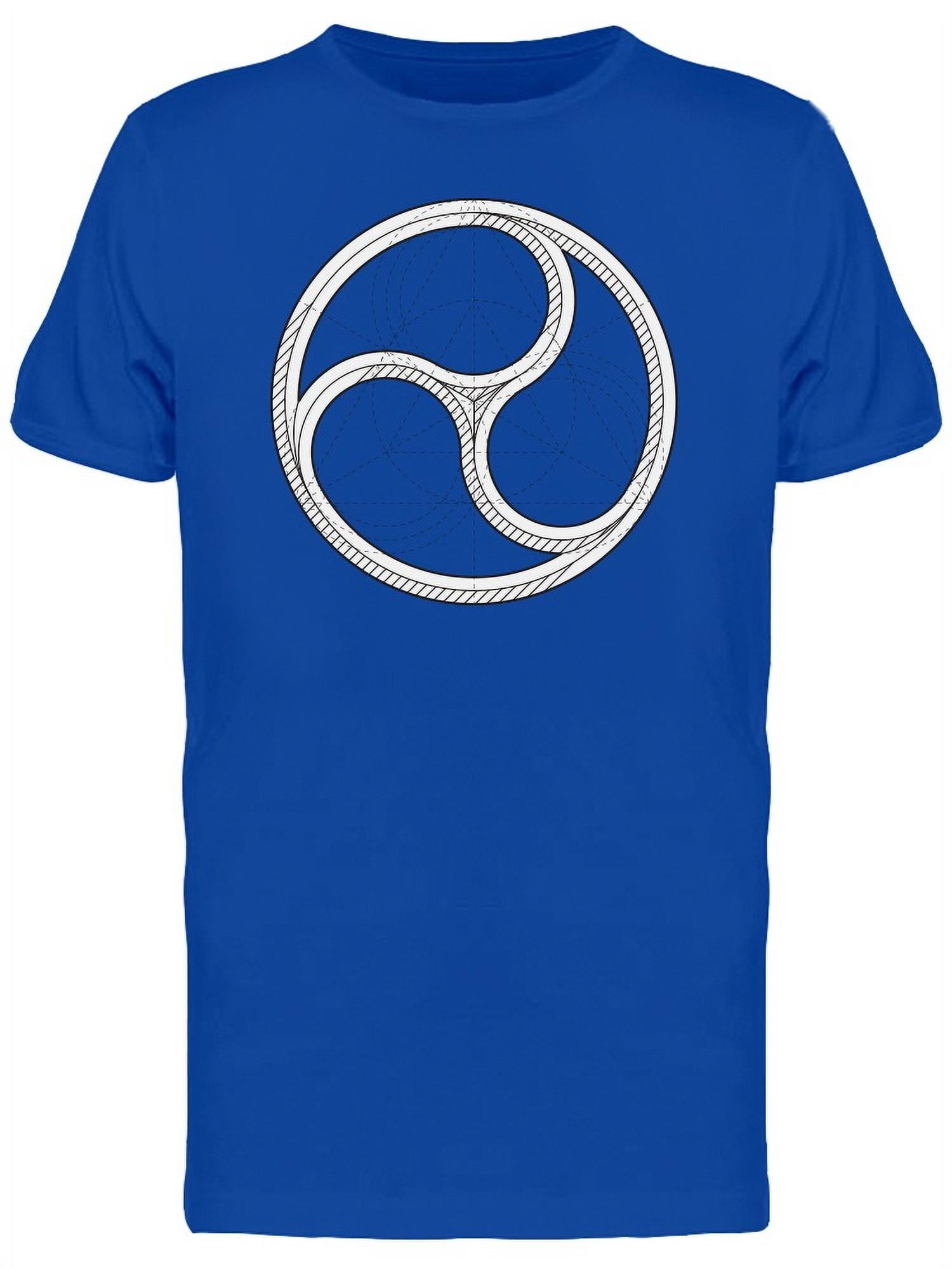 Goth Circle Triangle Inside T-Shirt Men -Image by Shutterstock, Male ...