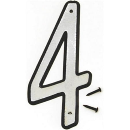 Hy-Ko Products 30604 Die Cut Number House 4, Reflective Plastic Pack Of ...