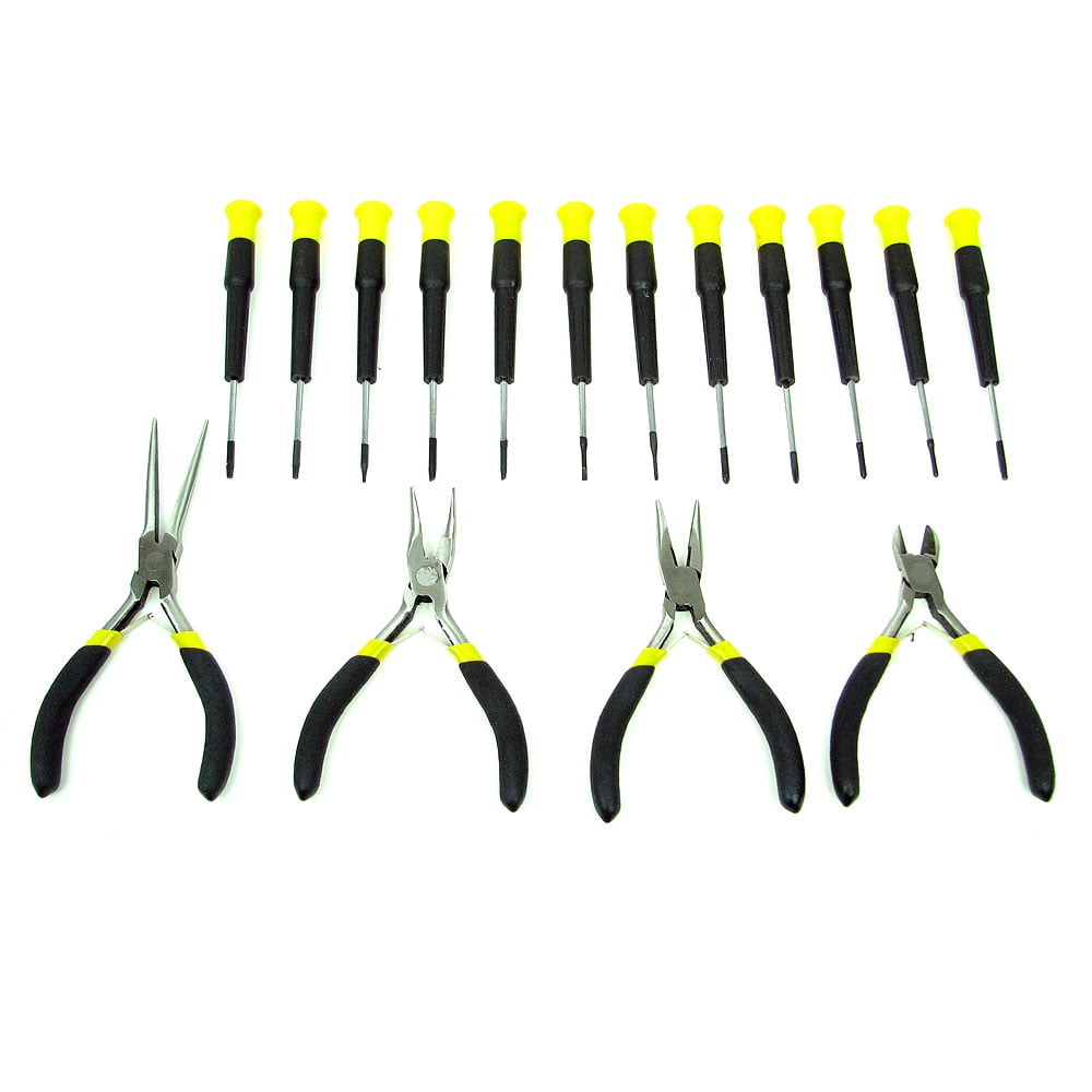 16pc Precision Jewelers Tool Set with Case by Stalwart - Walmart.com