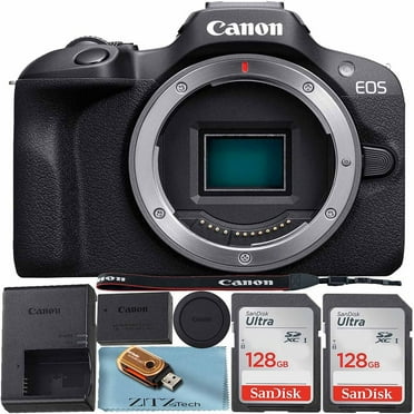 Canon EOS R100 Mirrorless Camera (Body Only) with SanDisk 32GB Memory ...