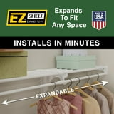 EZ Shelf 40"-75" Expandable Shelf with 2 End Brackets, White - Walmart.com