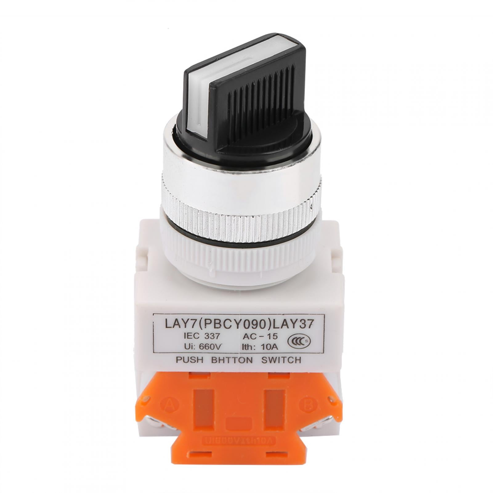 Interruptor giratorio de posición, Selector mantenido de 2 posiciones ...