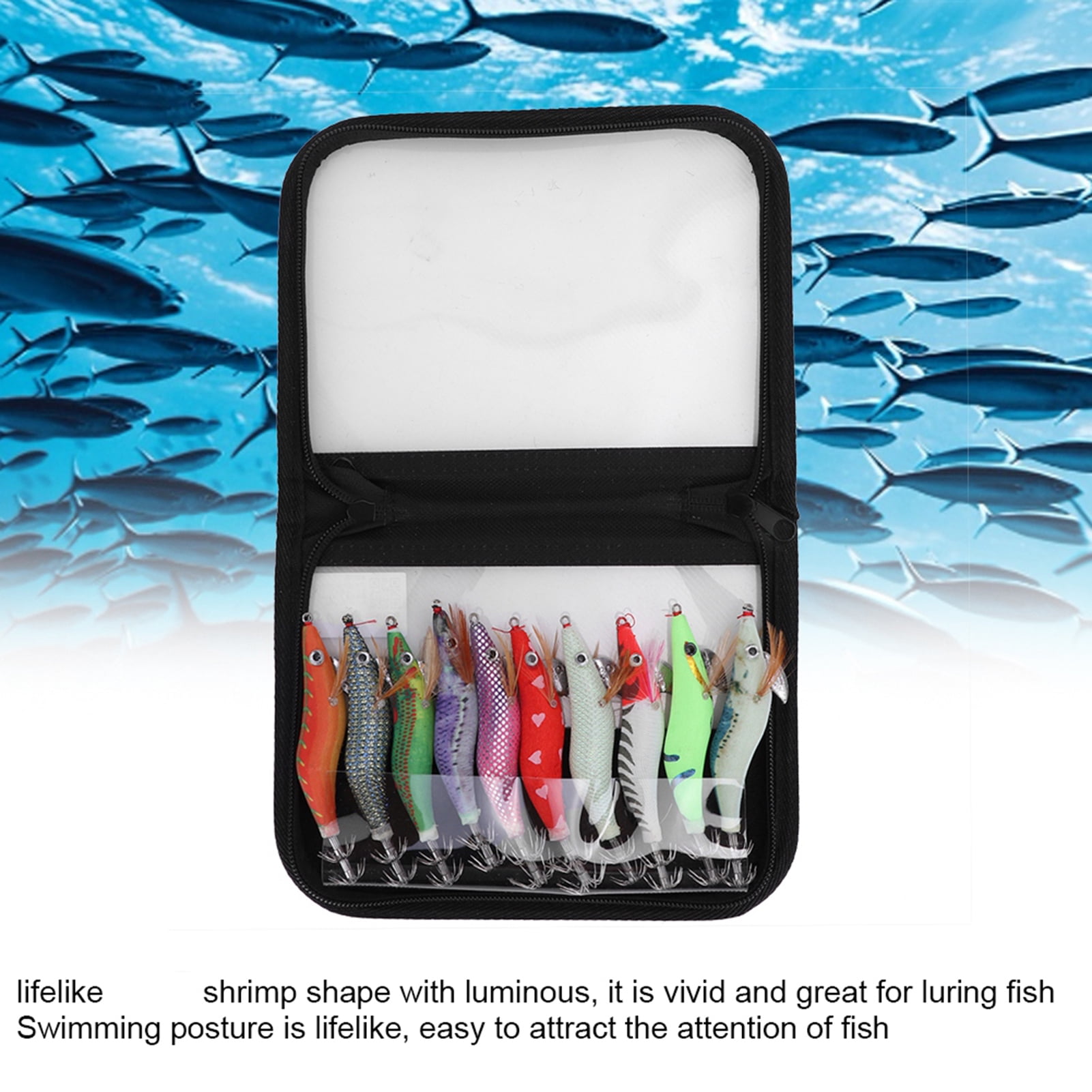 Cebado de Pesca de 10 piezas, cebo artificial cebo de forma de ...