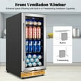 Nipus 15'' Wine/Beer Refrigerator - 130 Can Freestanding/French Door ...