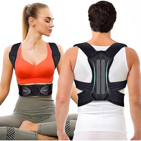 Posture Corrector For Men And Women, Upgraded Double Upper Adjustable ...