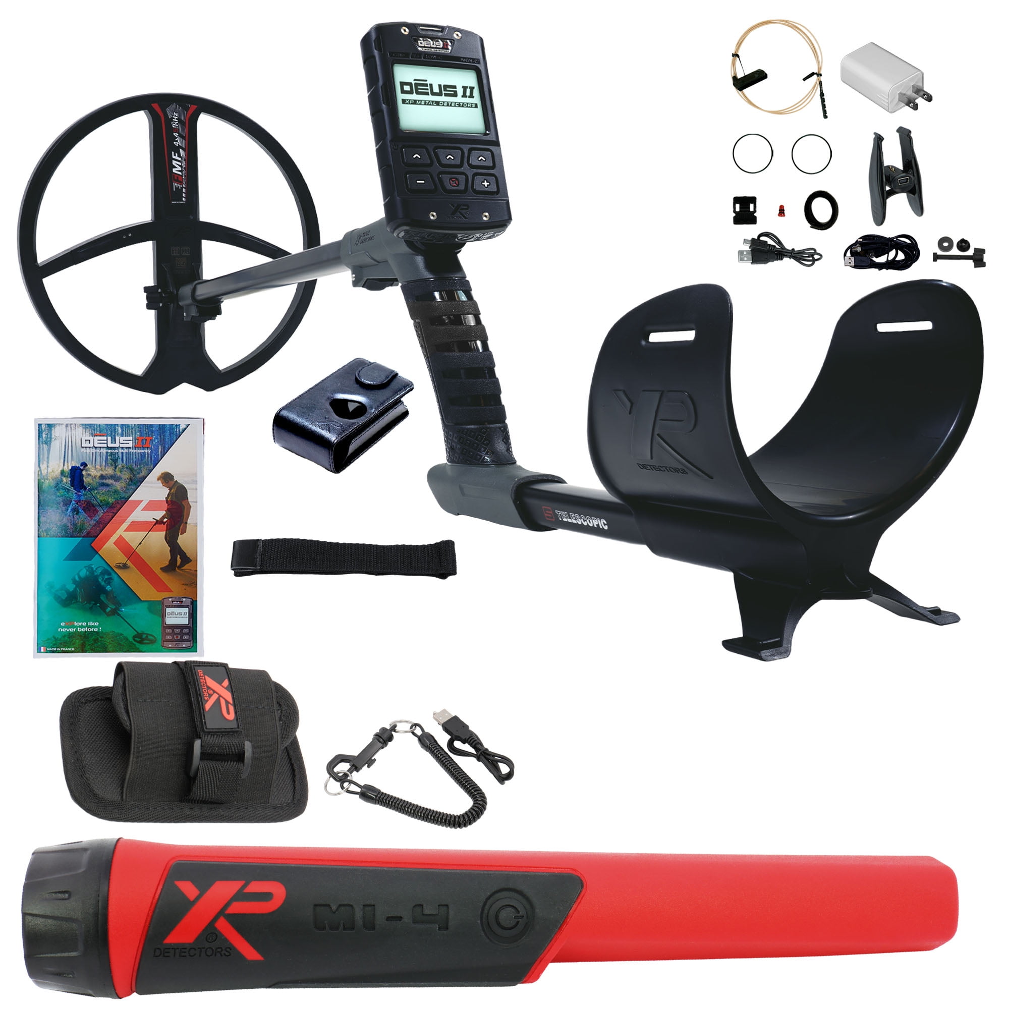 XP DEUS II Fast Multi Frequency RC Metal Detector with 11" FMF Search ...