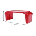 6PCS Red Plastic Breakfast Laptop Trays Portable Lap Bed Table As TV ...